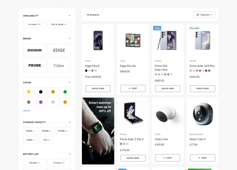 Collection page - Benchmark Themes