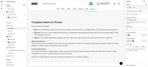 Collection page - Benchmark Themes