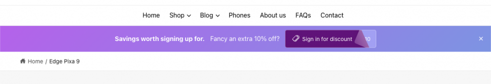Ribbon banner - Benchmark Themes