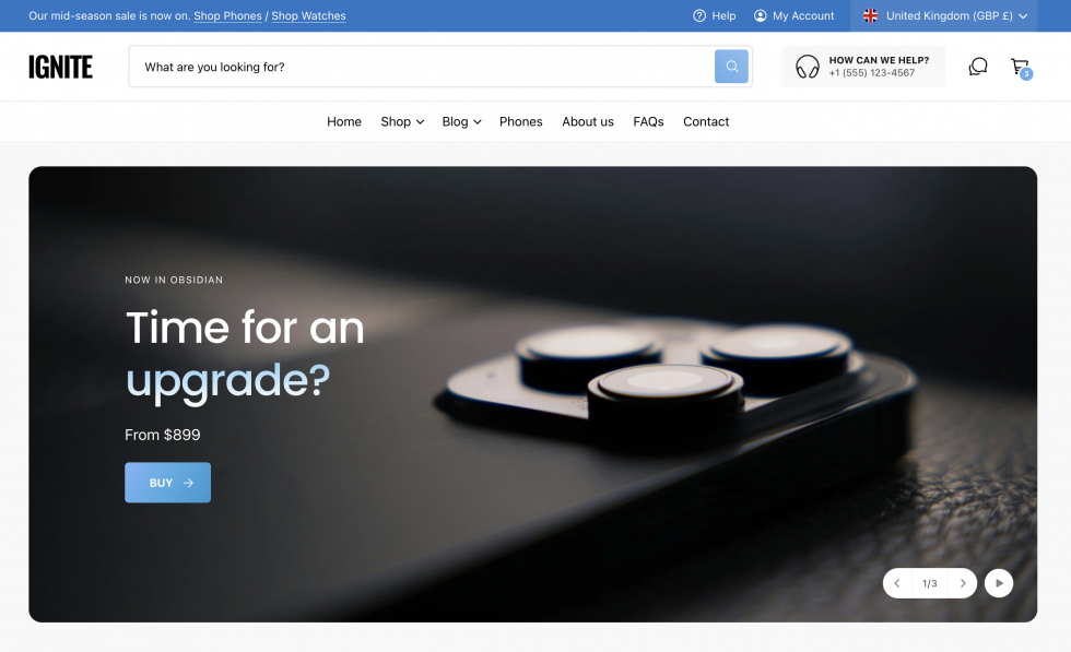 Welcome to Shopify Ignite theme | Benchmark Themes